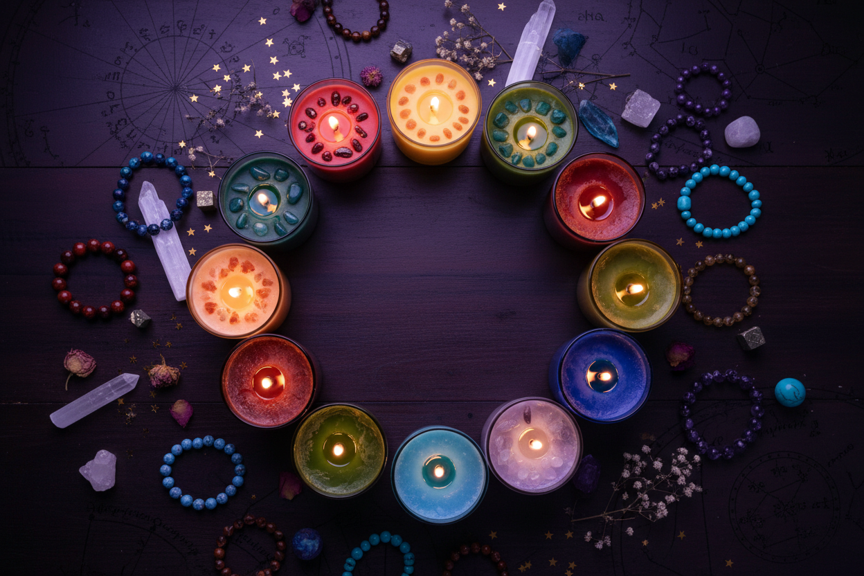 Zodiac Crystal Candles UK | Star Sign Candles & Gemstone Bracelets ...