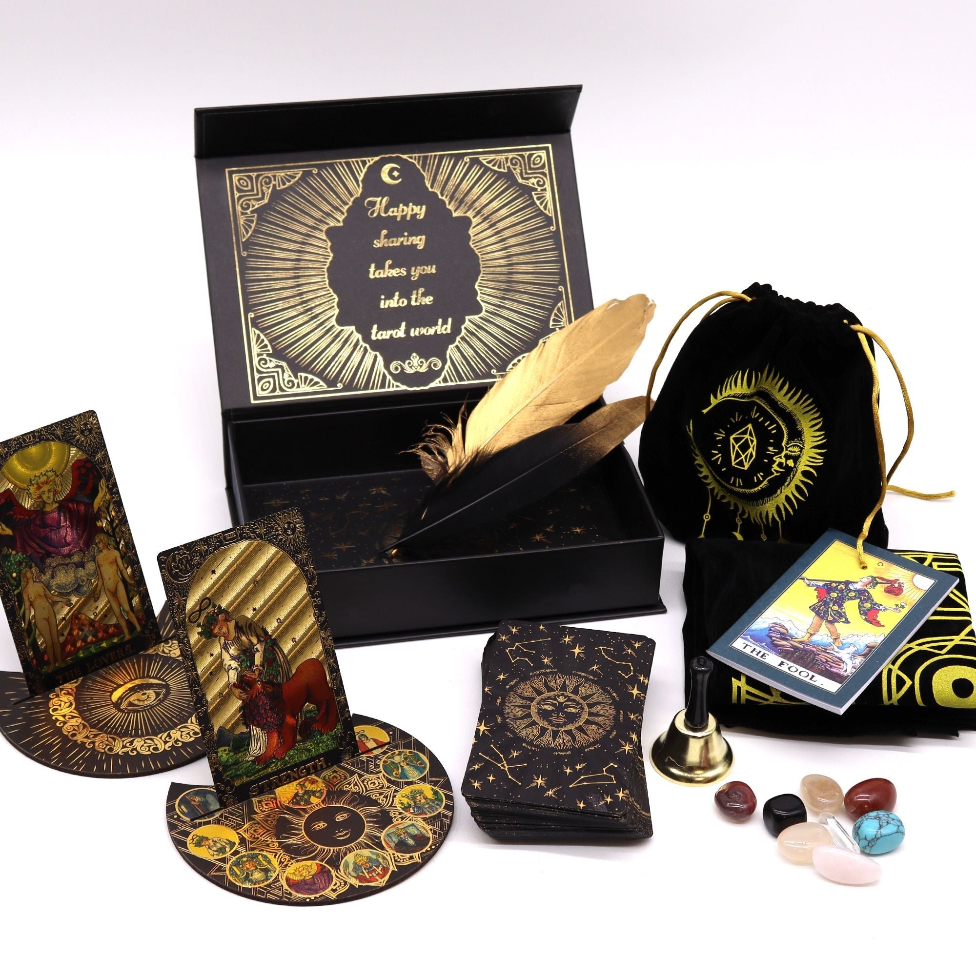 Gold Foil Tarot Deck Ritual Set | Unbox a Complete Tarot Ceremony ...