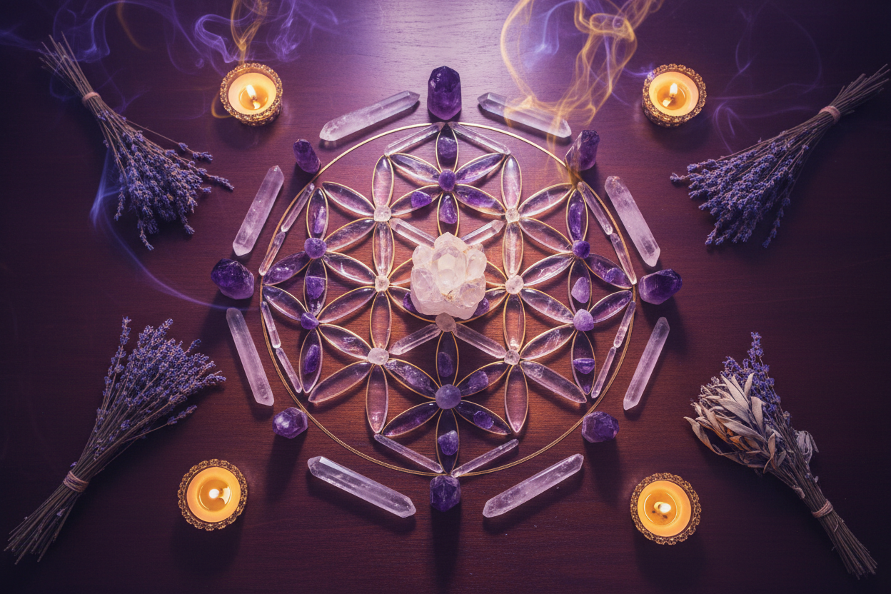 Crystal Grid Guide | Free Online Builder to Design Your Sacred Layout ...