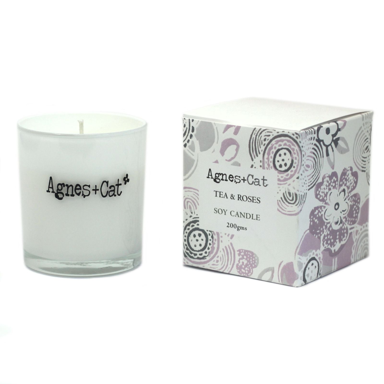 Agnes & Cat Tea & Roses Soy Votive Candle | Divine Warrior
